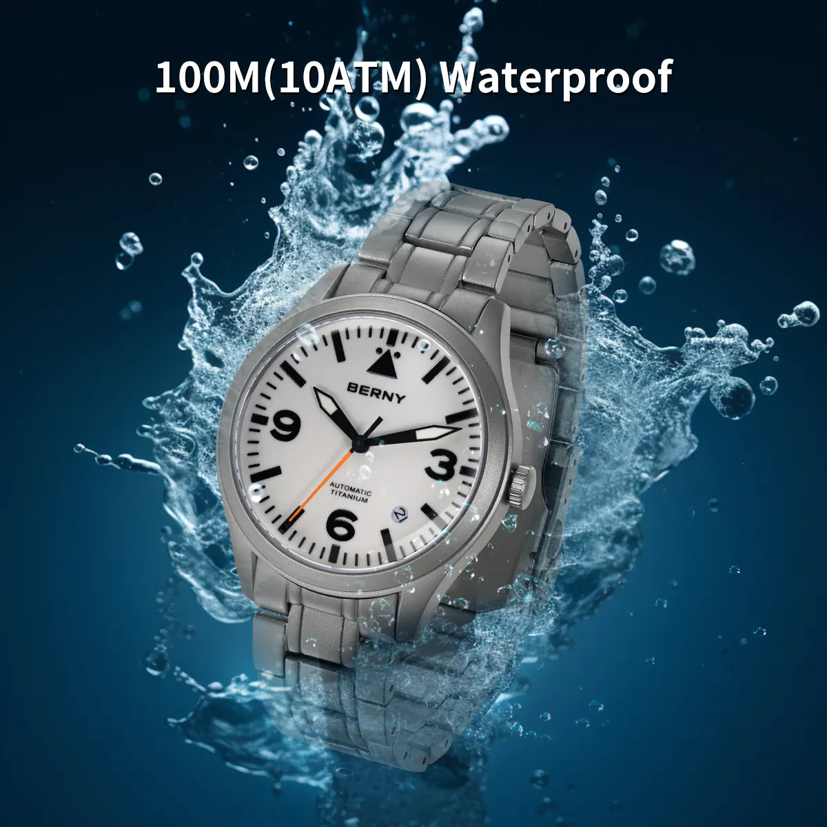 BERNY-Men Automatic Titanium Field Watch-AMT143MS – BERNY® WATCH ...