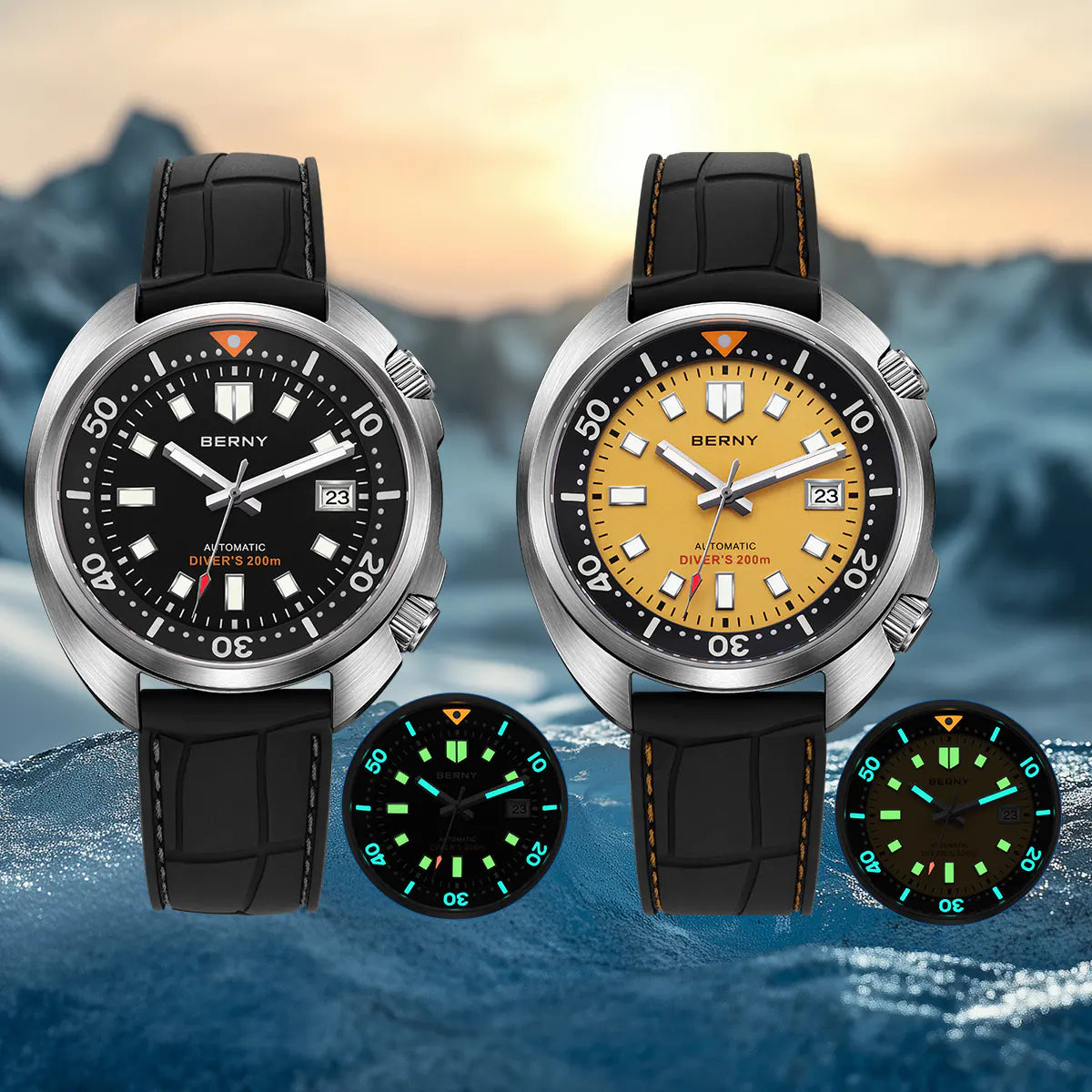 BERNY-Men Automatic Compressor Diver Watch-AM1970M – BERNY® WATCH ...