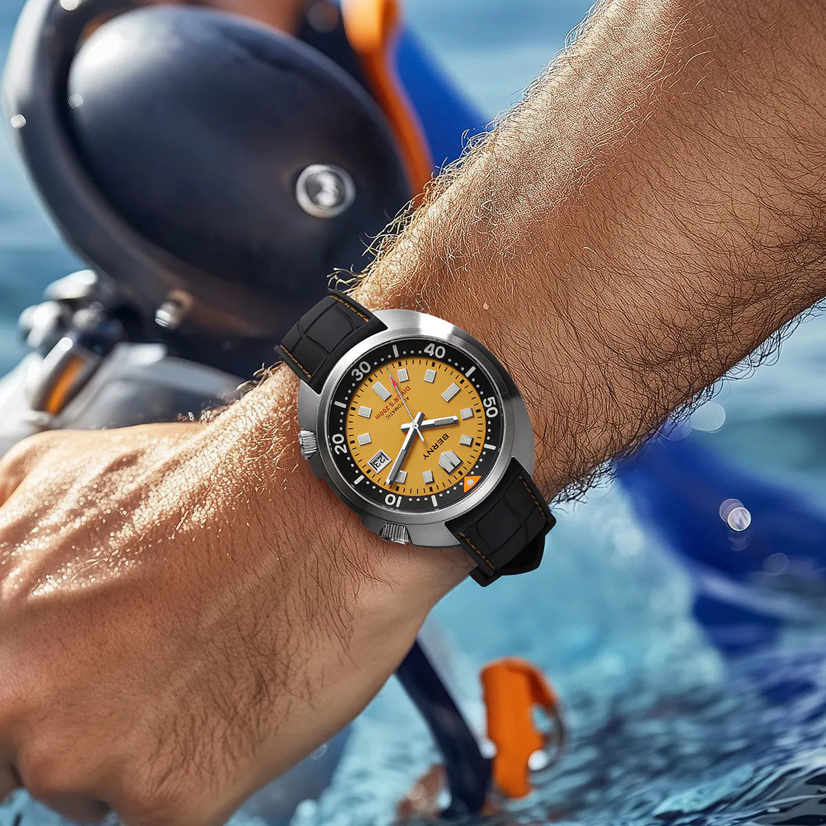 BERNY-Men Automatic Compressor Diver Watch-AM1970M – BERNY® WATCH ...